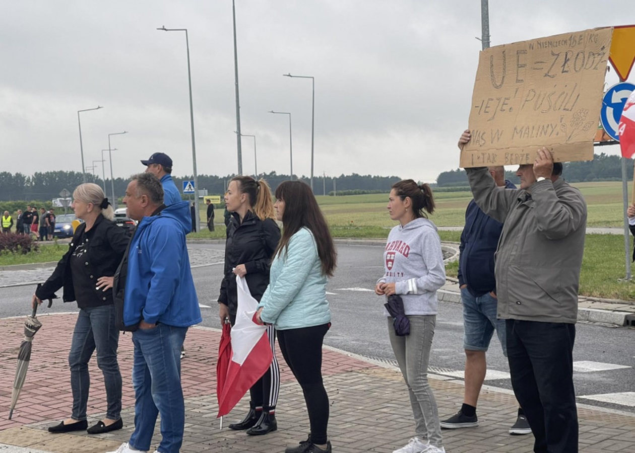 Фермери Польщі протестують проти імпорту малини з України